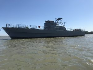 HMS Vale – Home to Deben Café Bar at Melton Boatyard on the River Deben