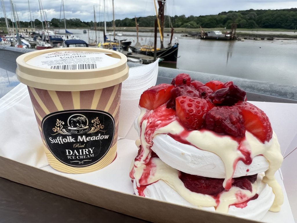 HMS Vale – Home to Deben Café Bar at Melton Boatyard on the River Deben