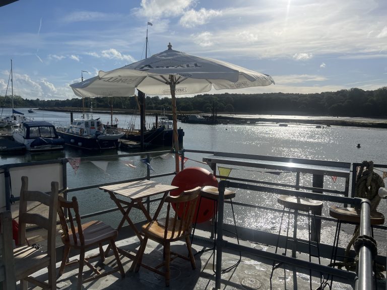 HMS Vale – Home to Deben Café Bar at Melton Boatyard on the River Deben