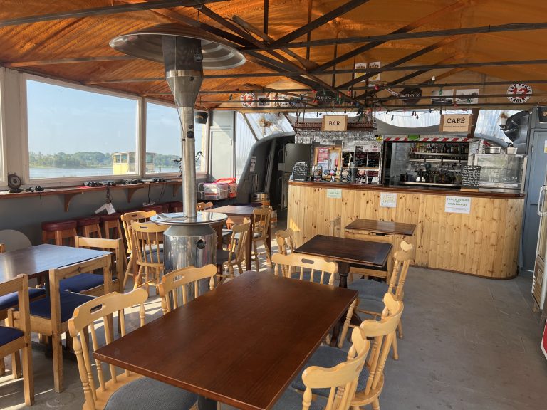 HMS Vale – Home to Deben Café Bar at Melton Boatyard on the River Deben
