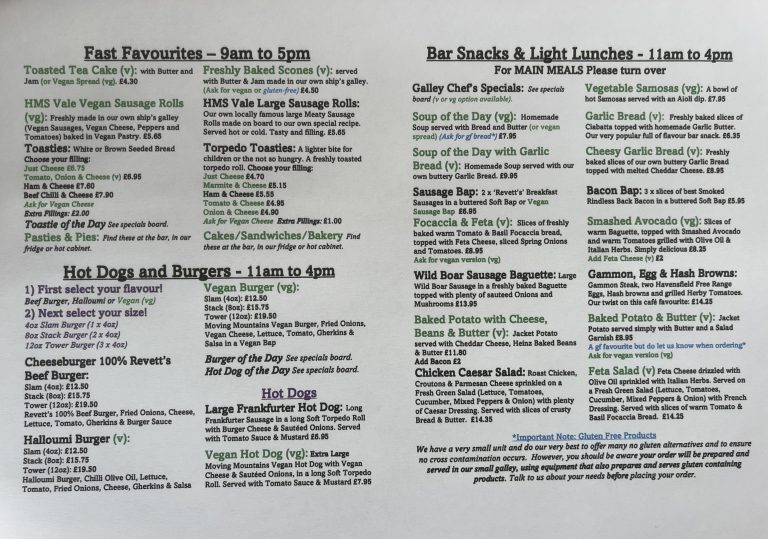 HMS Vale – Home to Deben Café Bar at Melton Boatyard on the River Deben